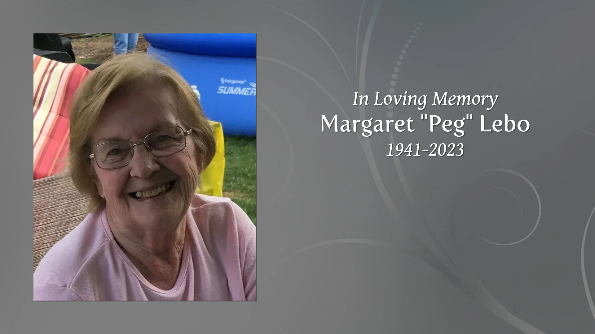 Obituary for Margaret "Peg" Lebo — Wade Funeral Home