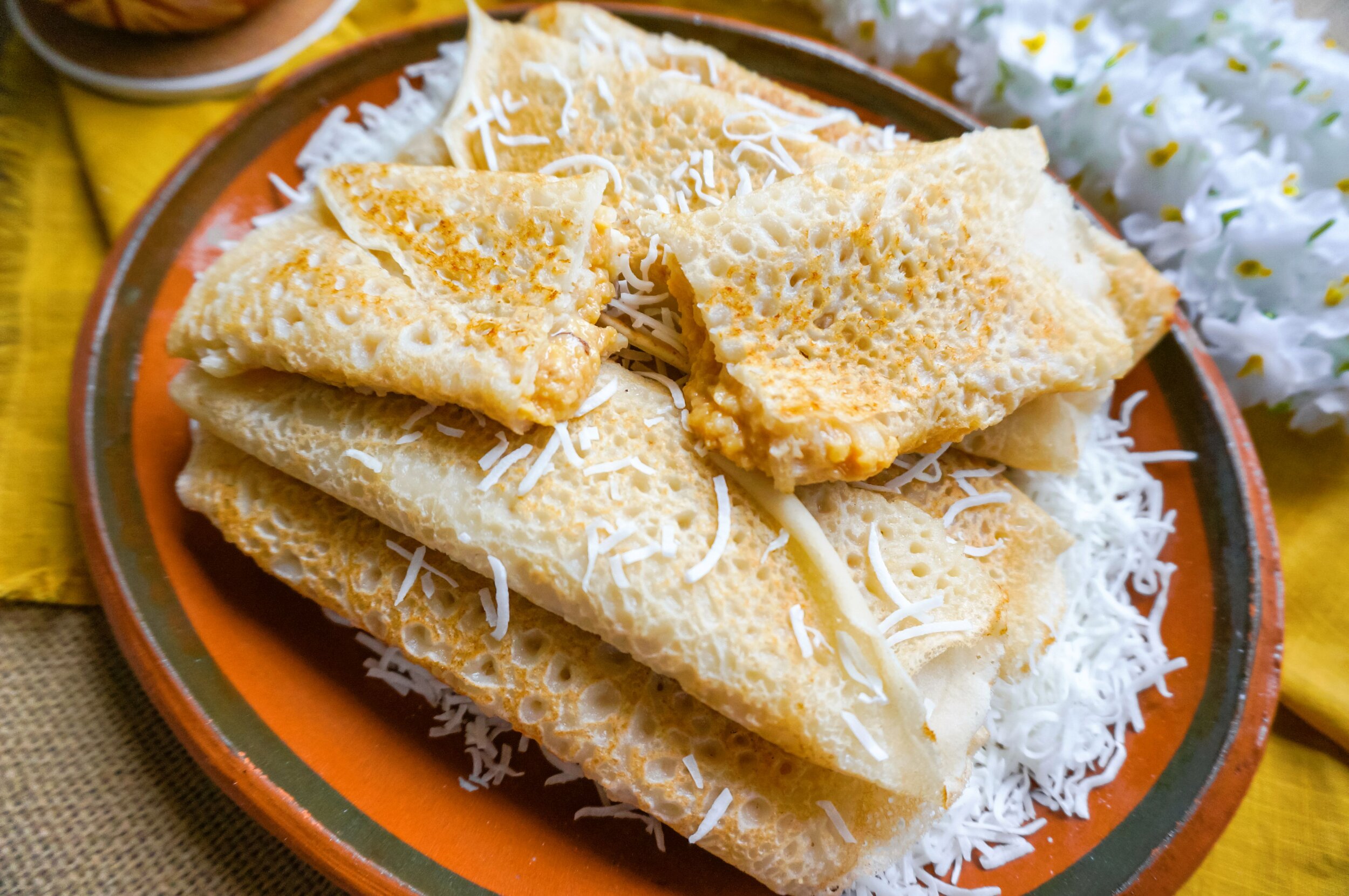 Patishapta Pitha | Rice Flour Crêpes + Sweet Cheese Filling ...