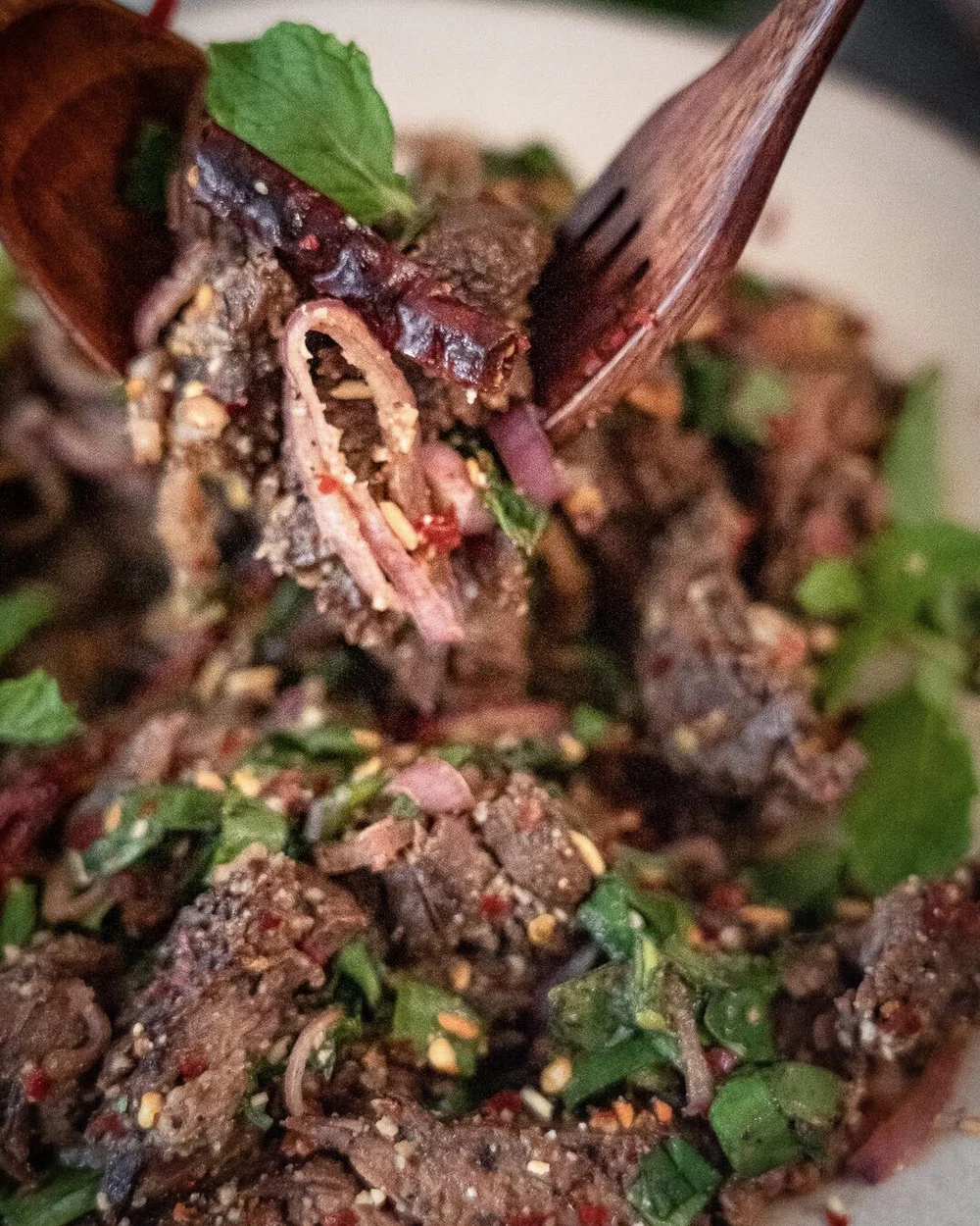 Nam Tok Neua | Thai Waterfall Grilled Beef Salad — The Spice Odyssey