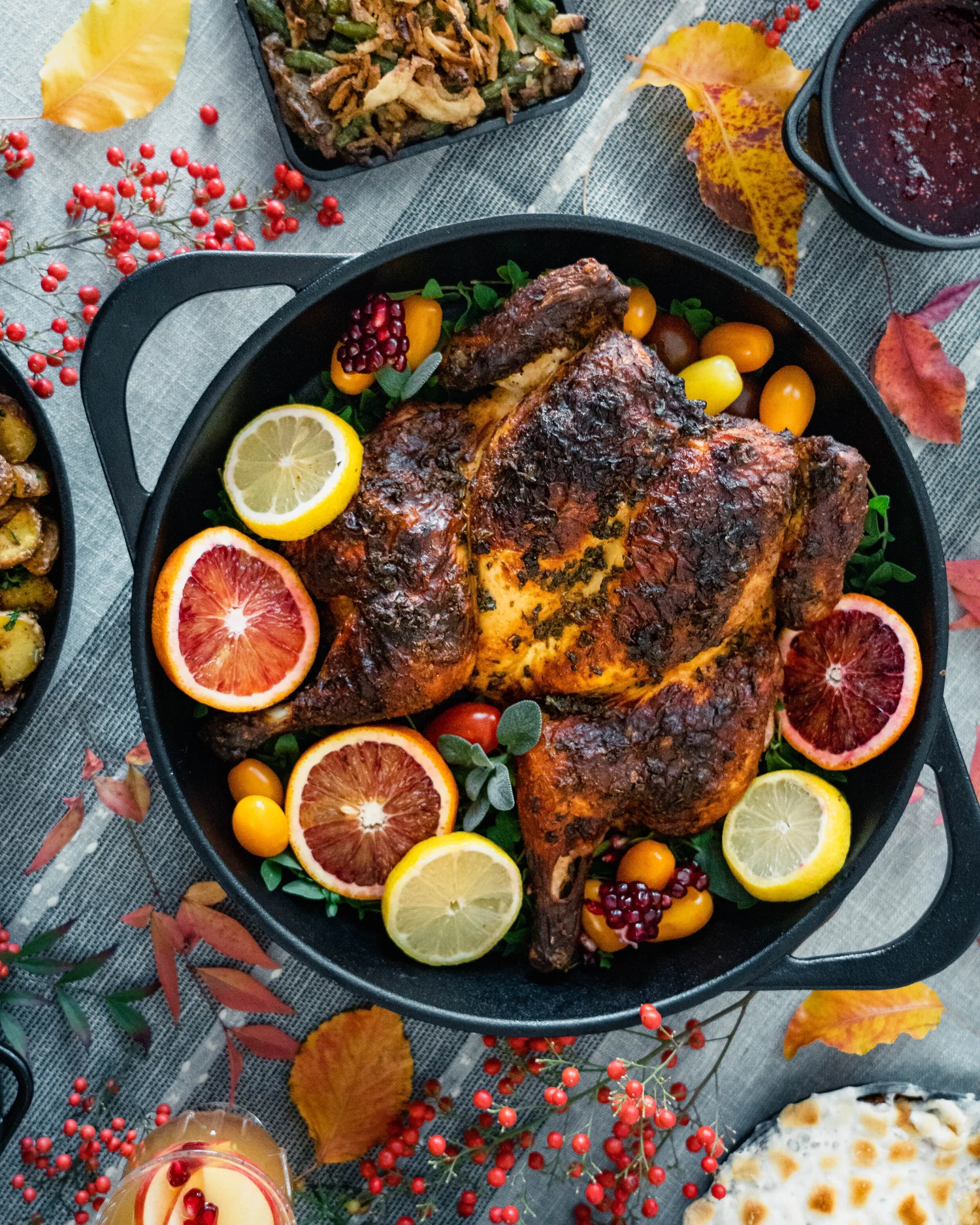 Thanksgiving Feast | Perfect Roast Chicken | Buttermilk Brined ...