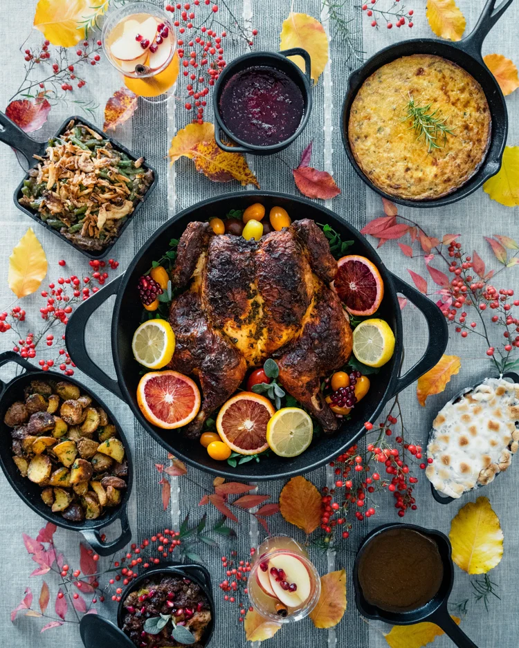 Thanksgiving Feast | Perfect Roast Chicken | Buttermilk Brined ...