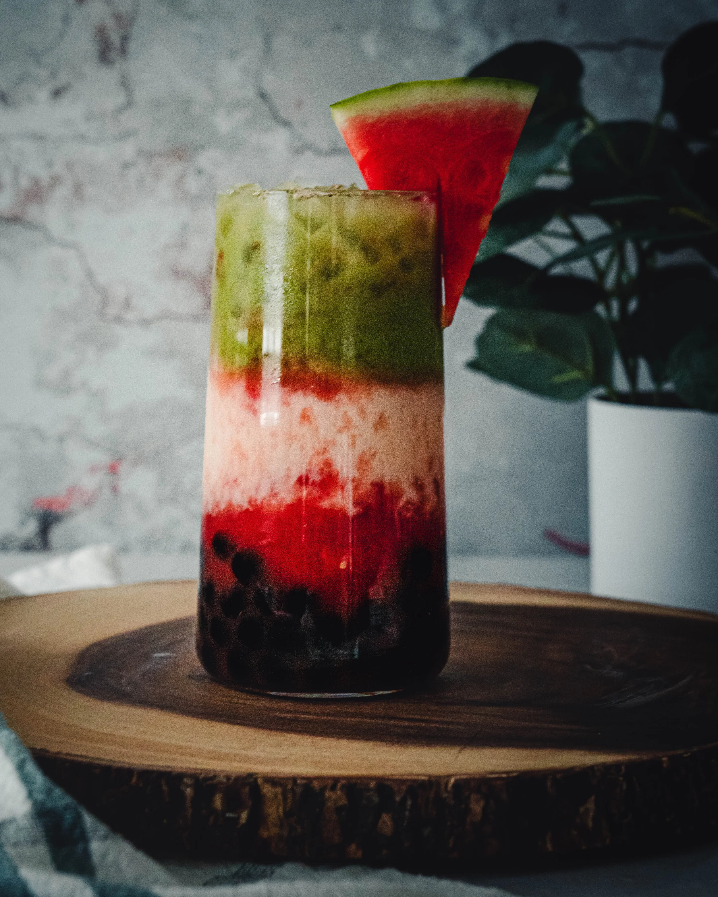 Watermelon Matcha Boba — The Spice Odyssey