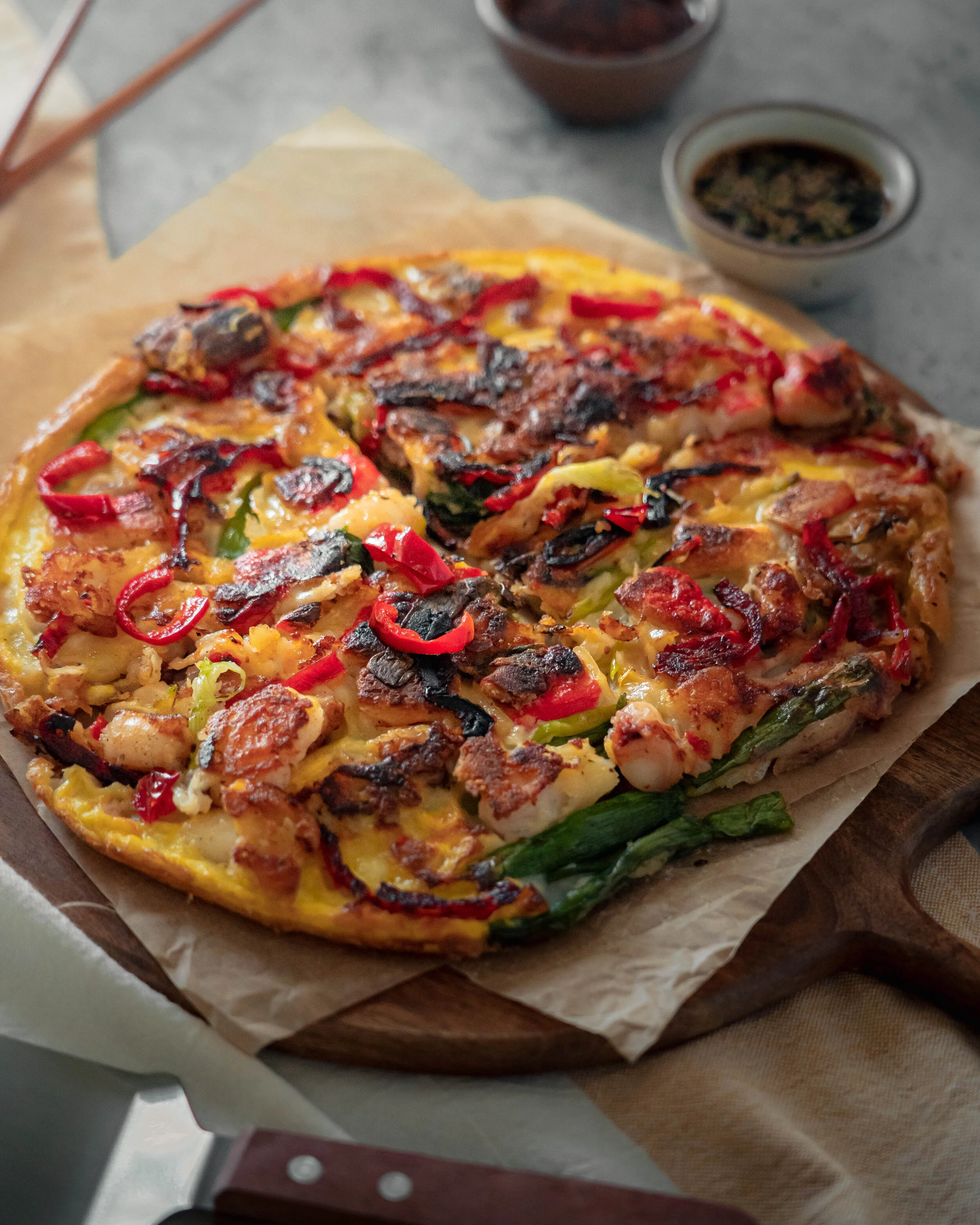 Haemul Pajeon | Korean Seafood Scallion Pancake — The Spice Odyssey