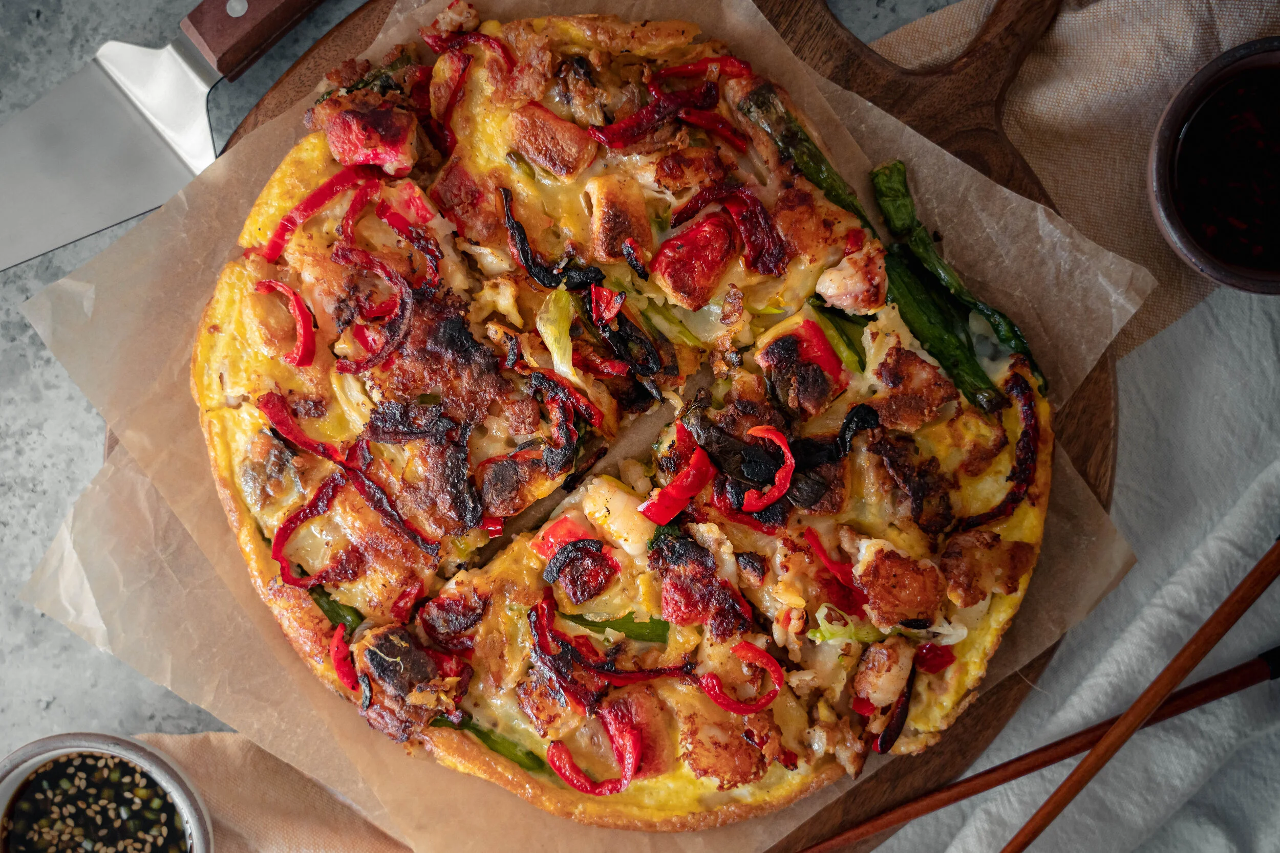 Haemul Pajeon | Korean Seafood Scallion Pancake — The Spice Odyssey