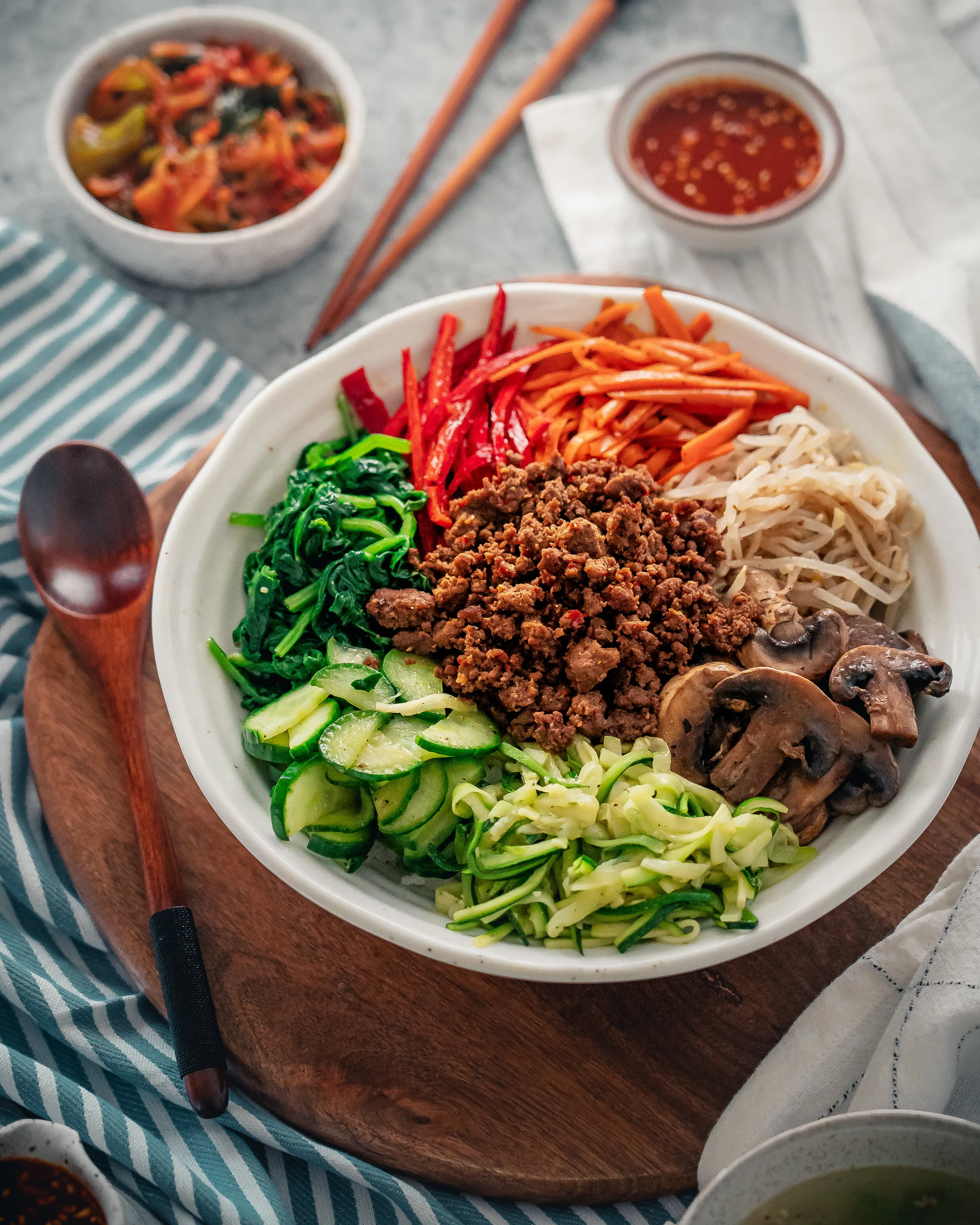 Bibimbap | Mixed Rice with Vegetables | Korean Rice Bowl — The Spice ...