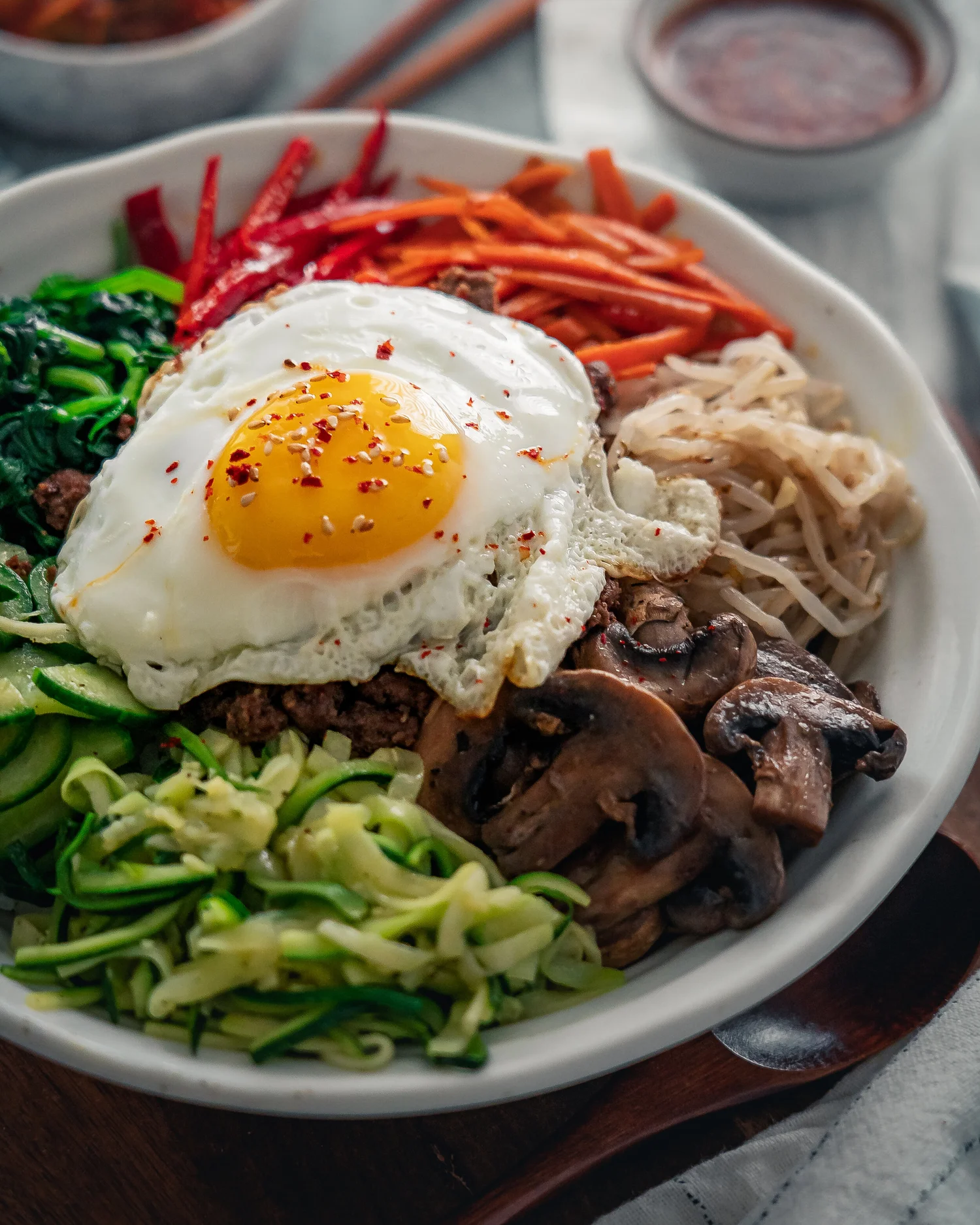 Bibimbap | Mixed Rice with Vegetables | Korean Rice Bowl — The Spice ...