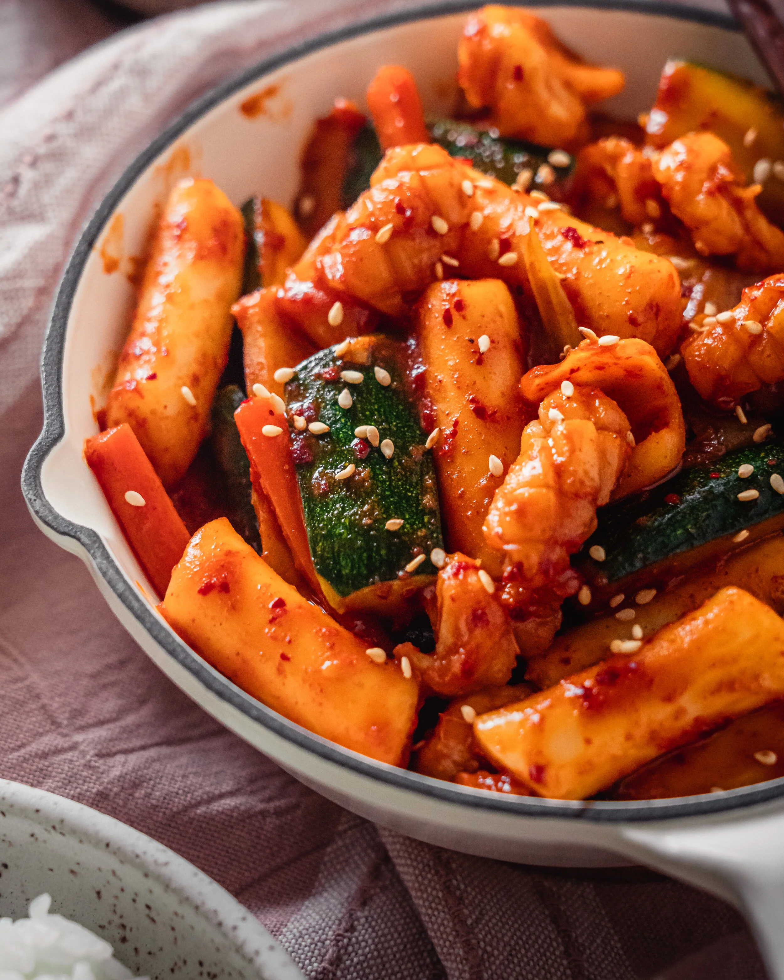 Tteokbokki | Ojingeo Bokkeum | Stir-Fry Squid + Rice Cakes — The Spice ...