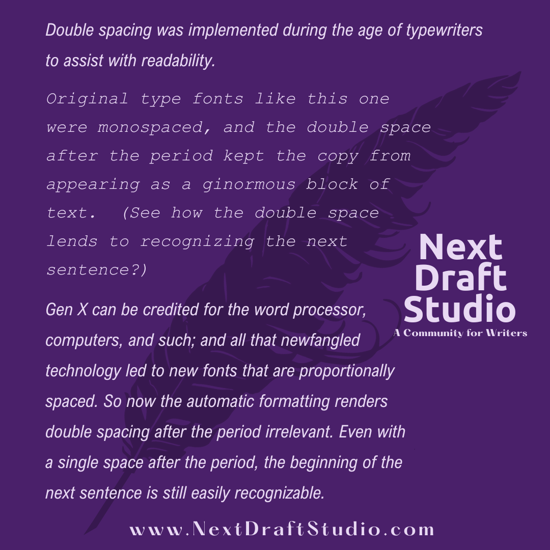 Can We Talk About the Double Space After a Period? — Next Draft Studio ...