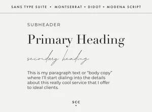 Your Guide to Typefaces and Font Hierarchy — Selah Creative Co.