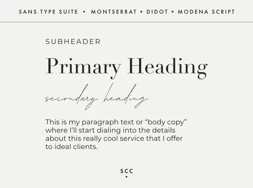 Your Guide to Typefaces and Font Hierarchy — Selah Creative Co.