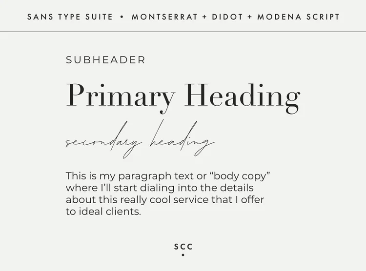 Your Guide to Typefaces and Font Hierarchy — Selah Creative Co.