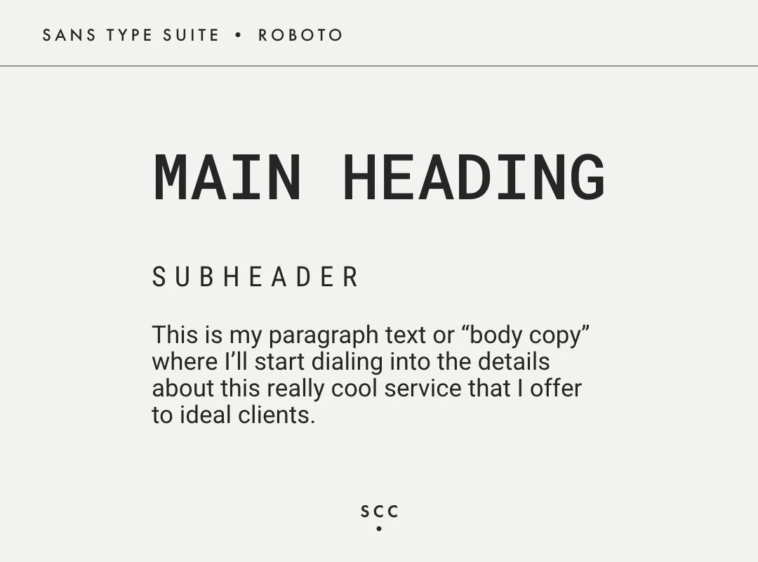 Your Guide to Typefaces and Font Hierarchy — Selah Creative Co.