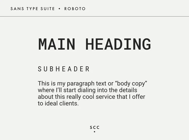 Your Guide to Typefaces and Font Hierarchy — Selah Creative Co.