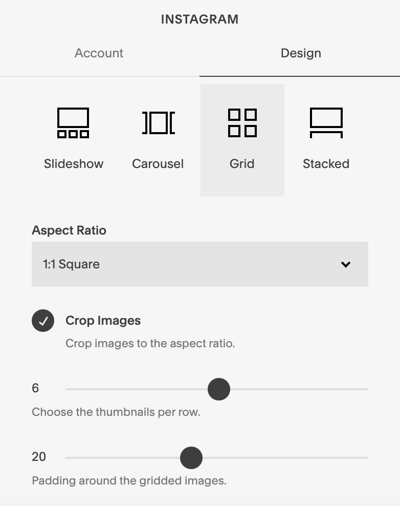 How to Connect Squarespace to Instagram and Add Full-width Feed — Selah ...