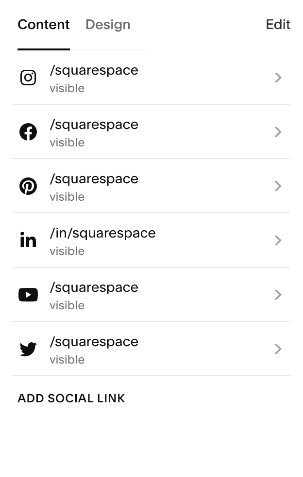 How To Add Social Media Links On Squarespace — Selah Creative Co