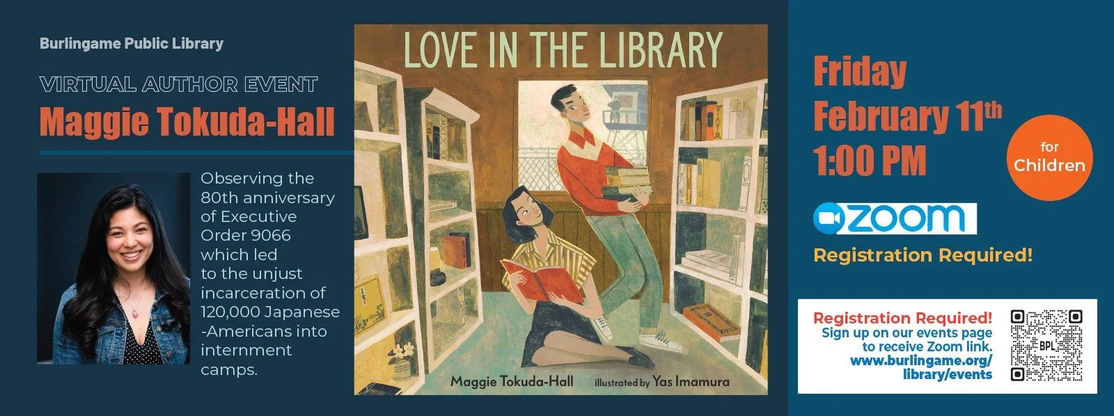 Maggie Tokuda-Hall- Virtual Author event — Burlingame