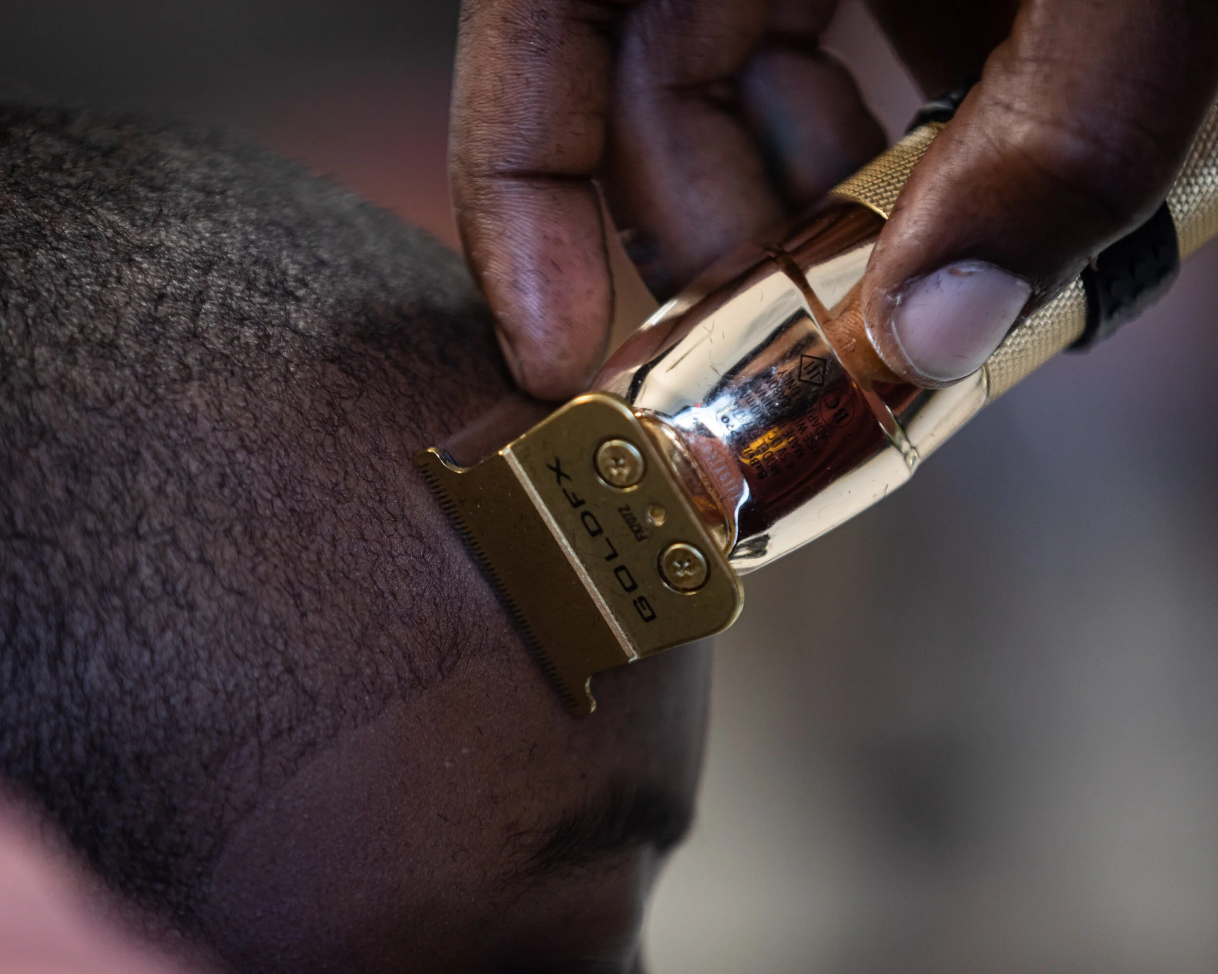 Grayscale Barber Lounge