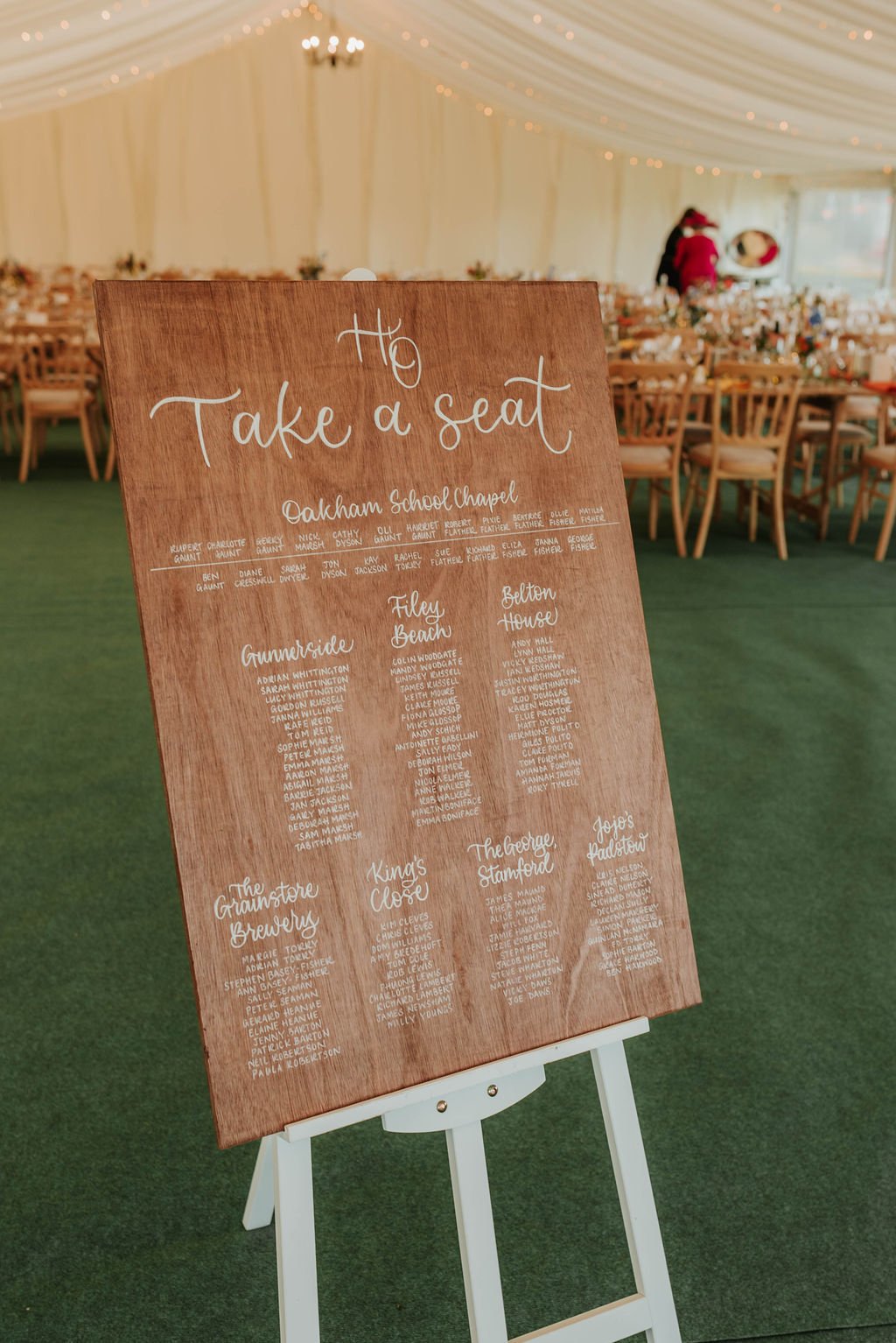 Wedding table plans, mirror table plans, calligraphy — Inviting Writing