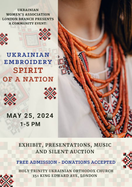 EVENT: Ukrainian Embroidery - Spirit of a Nation — St. Volodymyr ...