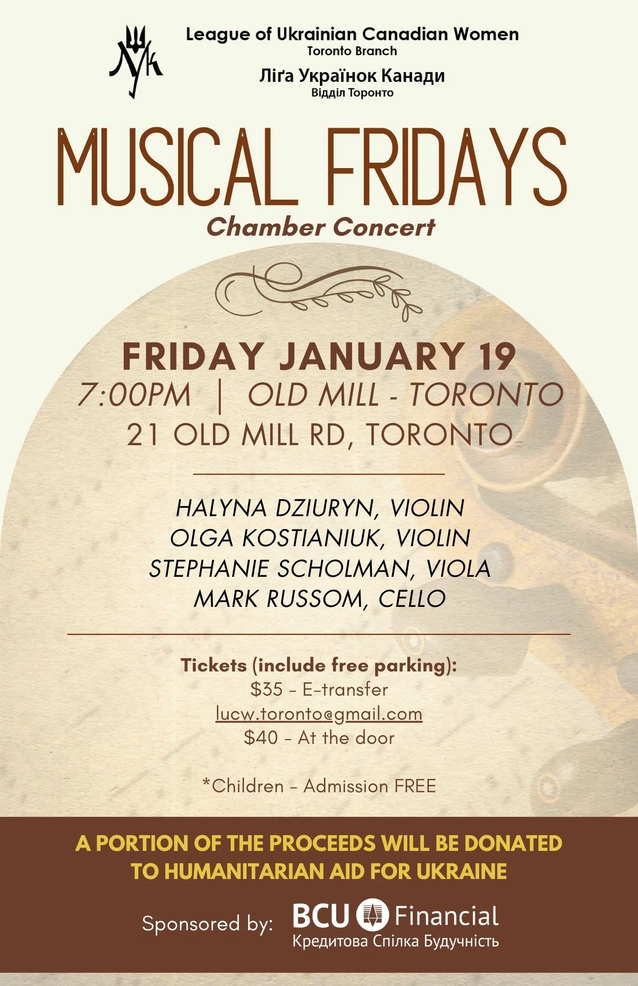 MUSIC: Musical Fridays — St. Volodymyr Cathedral of Toronto