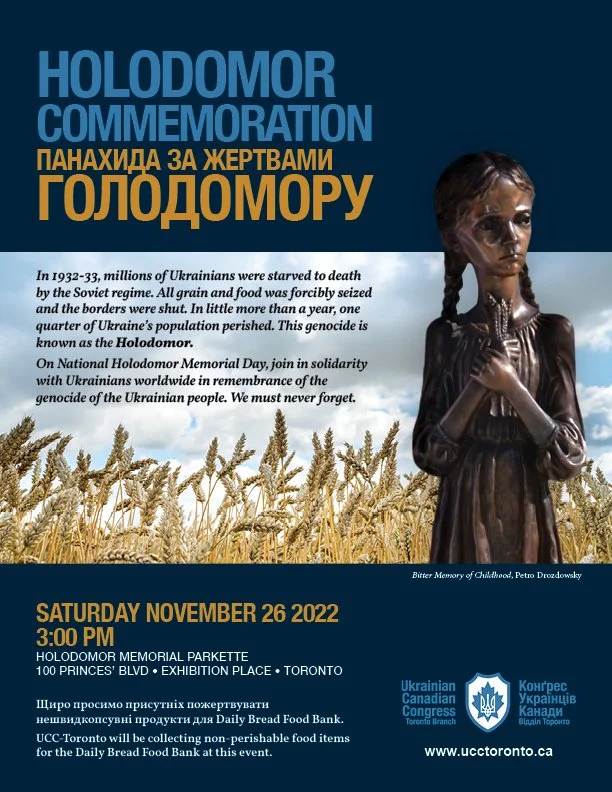 Event: Holodomor Commemoration — St. Volodymyr Cathedral of Toronto