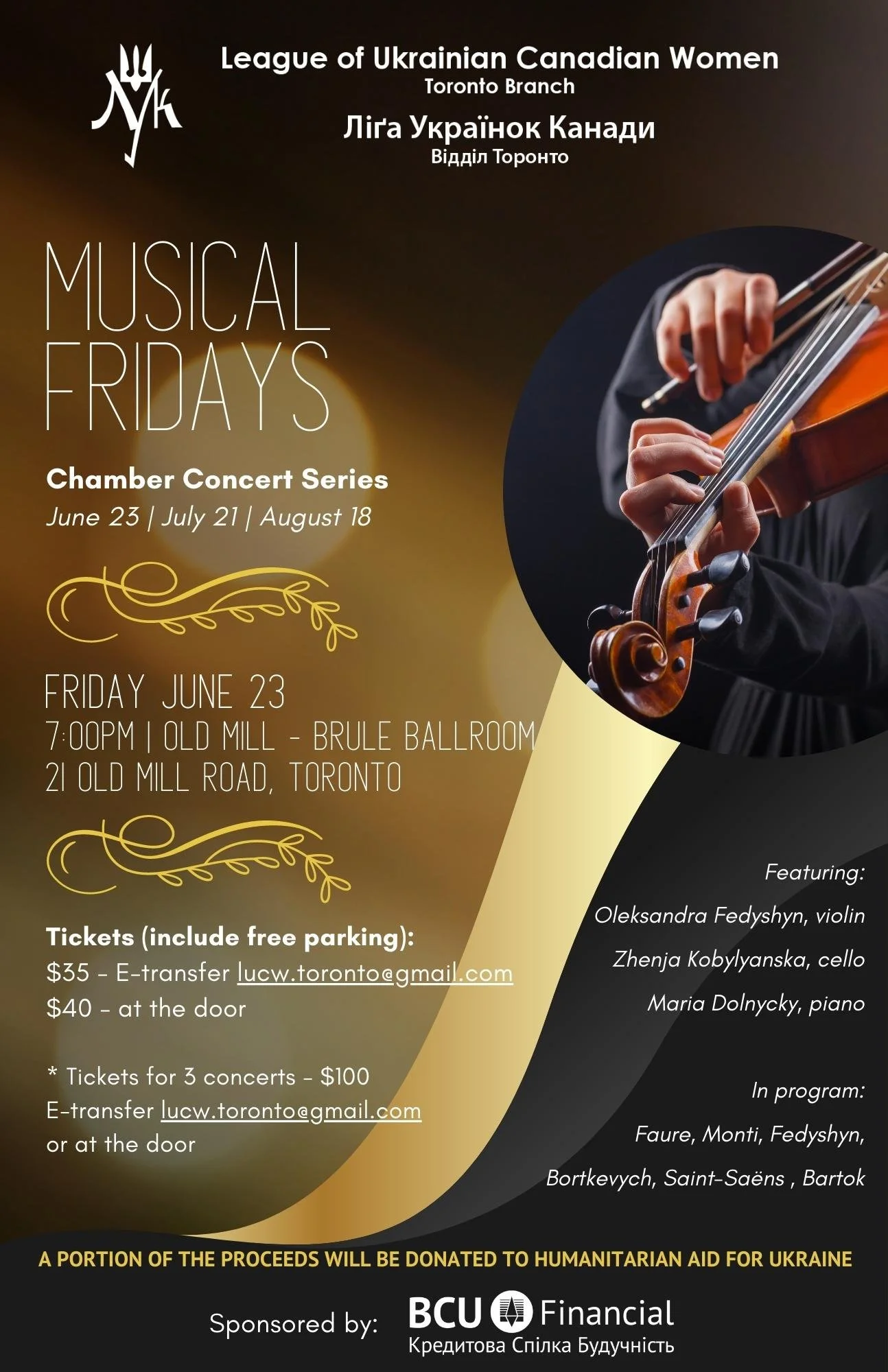 CONCERT: Musical Fridays — St. Volodymyr Cathedral of Toronto
