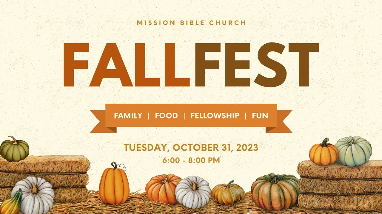 Join us for Fall Fest -- Games, Food, Music & More -- 10/31 @ 6 PM ...