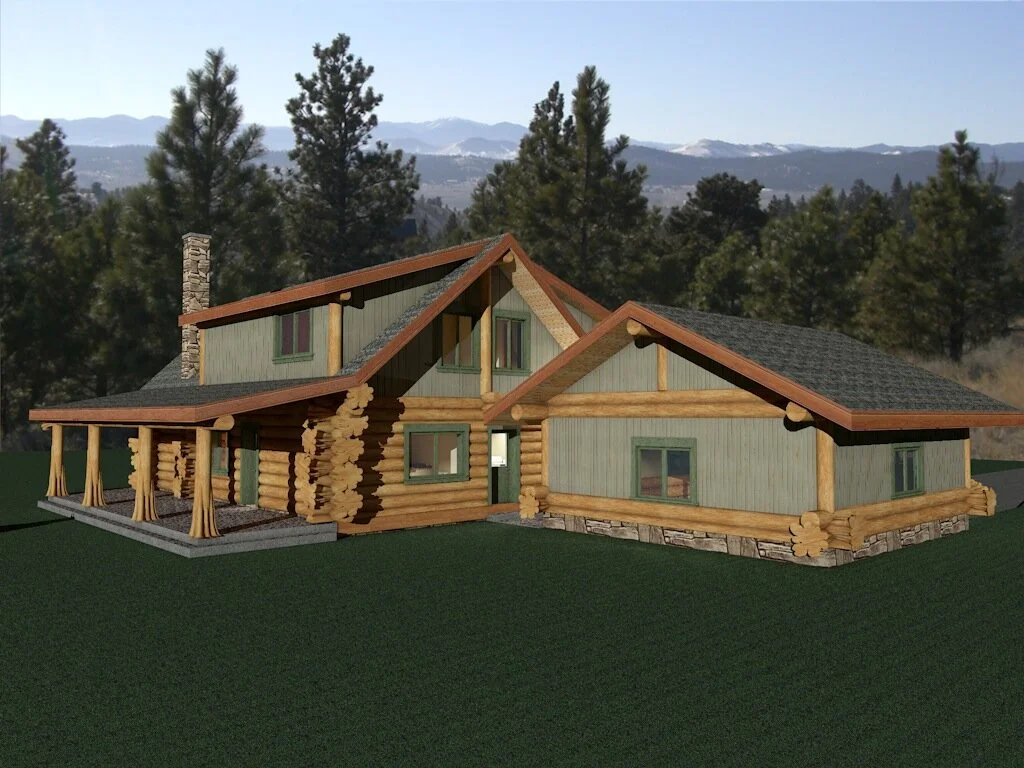 Log Living Plan A-19 — Log Homes Canada