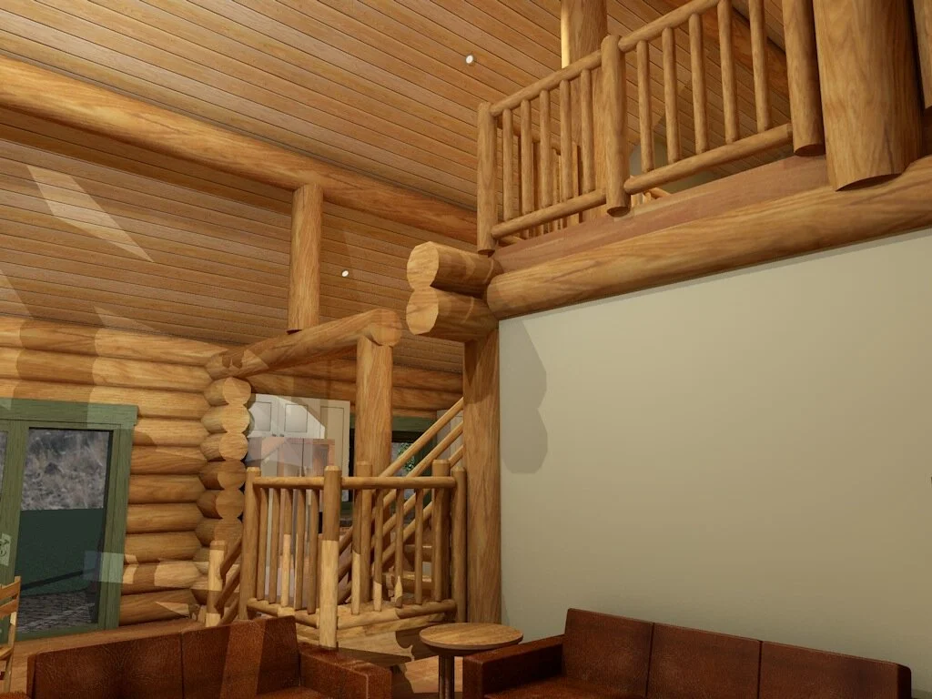 Log Living Plan A-19 — Log Homes Canada