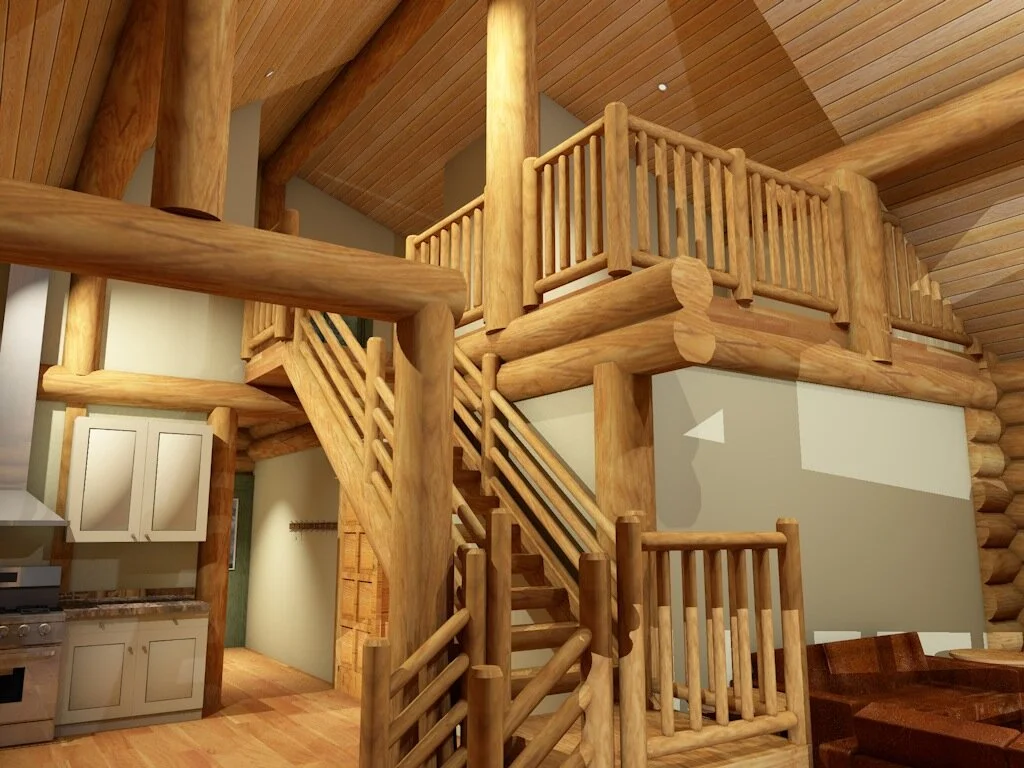 Log Living Plan A-19 — Log Homes Canada