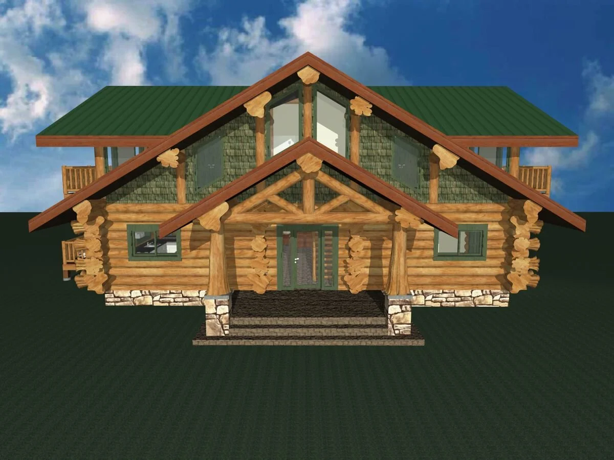 Log Art Plan B-26 — Log Homes Canada