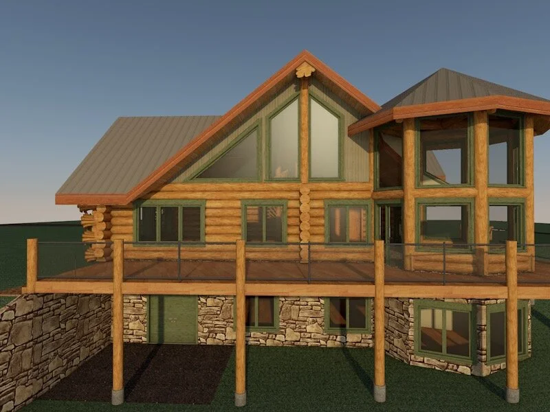 Log of Luxury Plan C-32 — Log Homes Canada