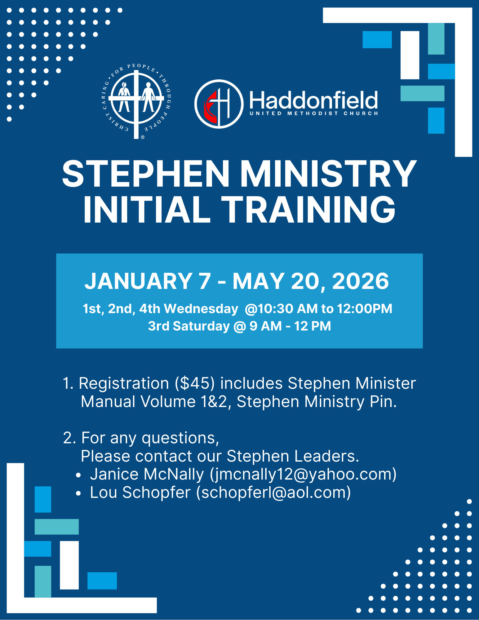 Stephen Ministry Training — Haddonfield United Methodist Church