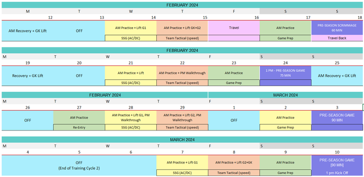 Periodization for Soccer — TALO