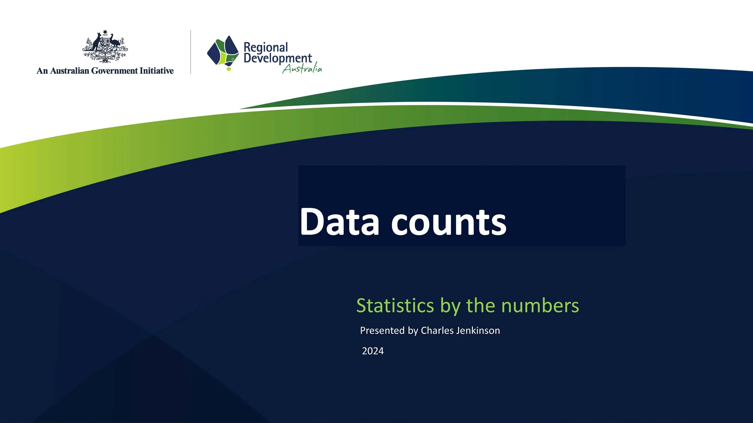 Data Counts — Regional Development Australia South West