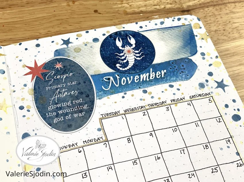 Scorpio Constellation - November planner journal — Valerie Sjodin