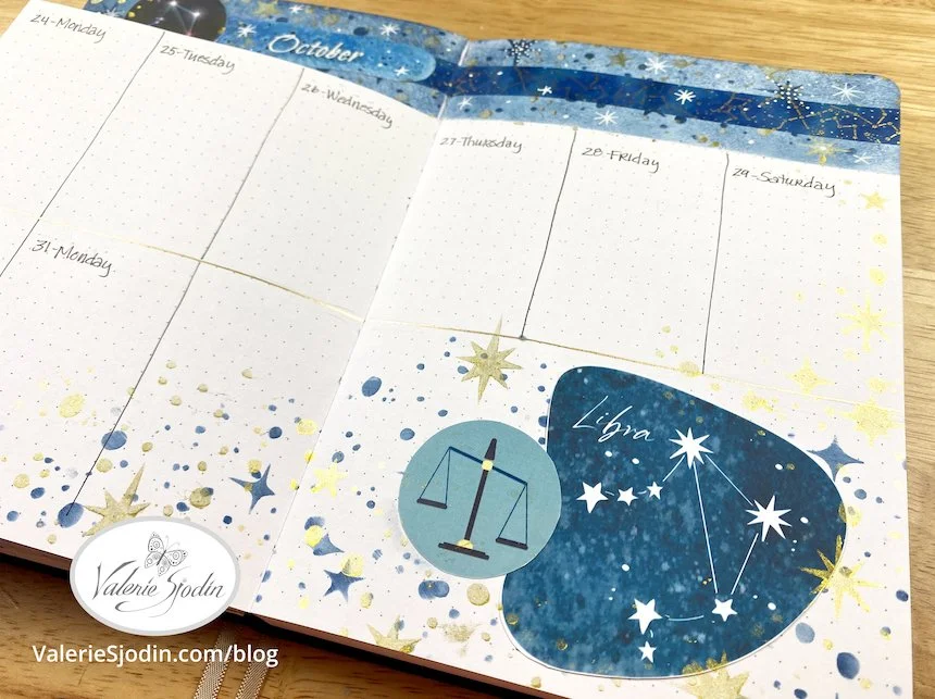 Libra Constellation - October planner journal — Valerie Sjodin