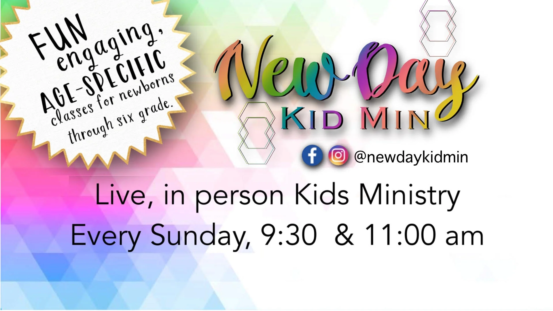 Kid's Ministry — New Day Christian Church