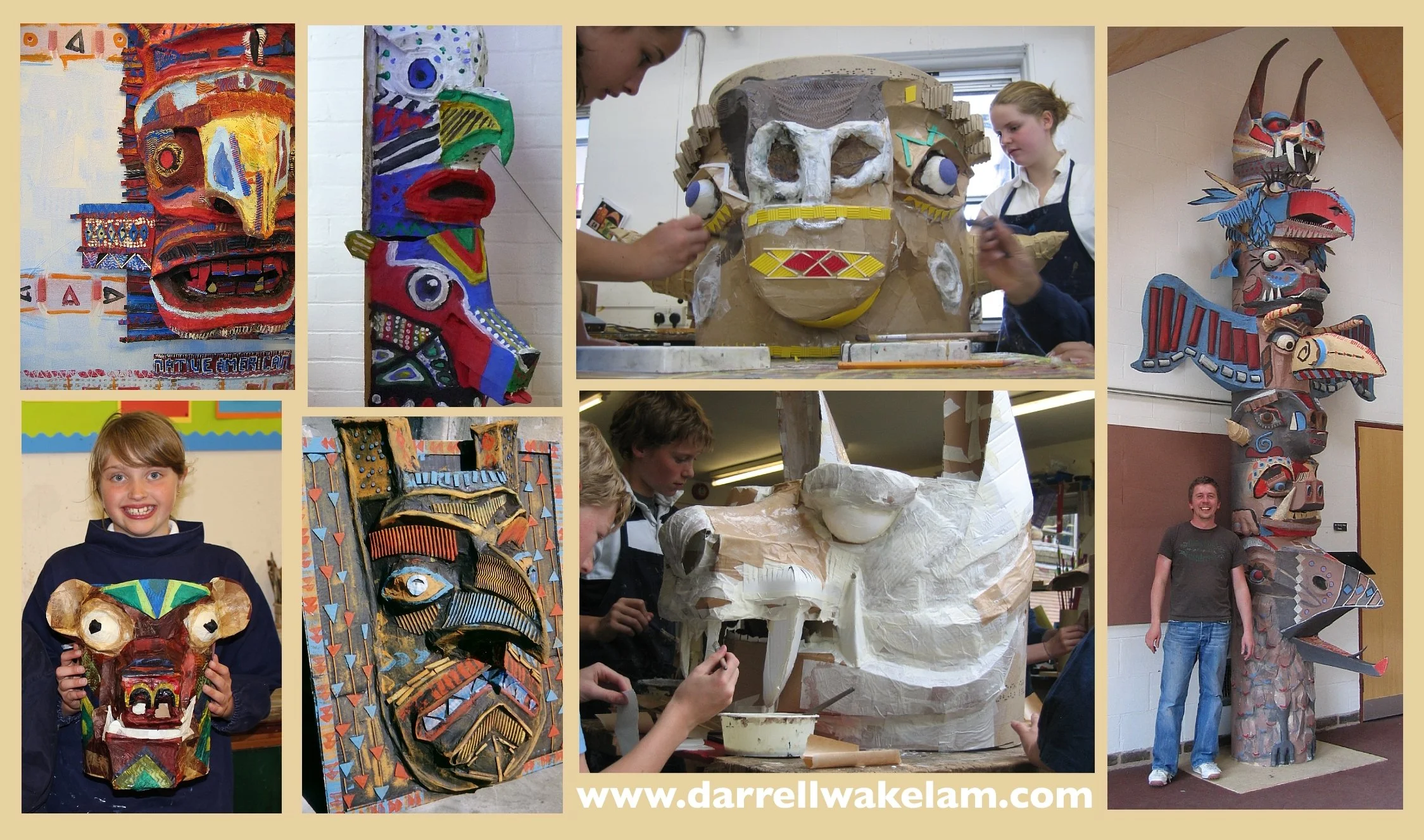 Cardboard Tube Totem Pole — Darrell Wakelam