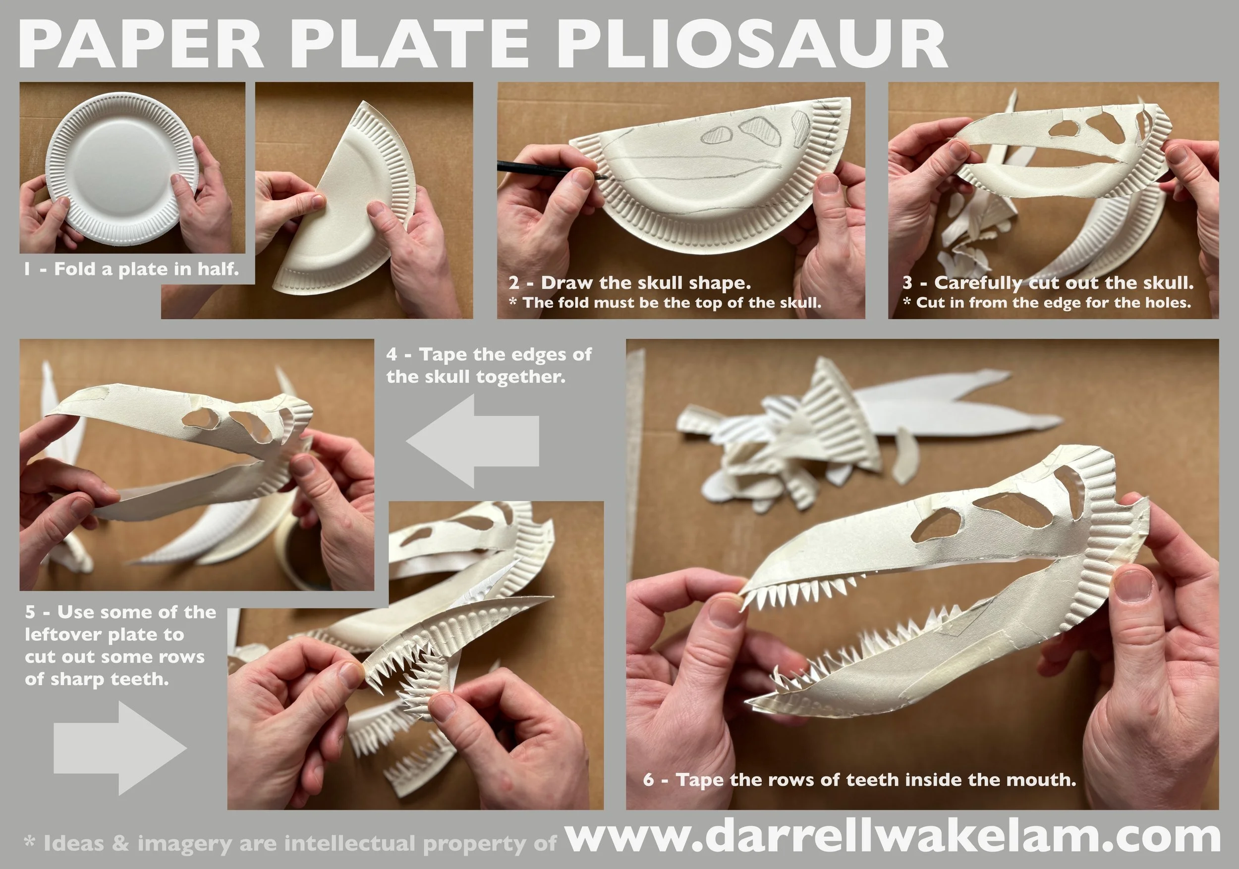 Paper Plate Pliosaur — Darrell Wakelam