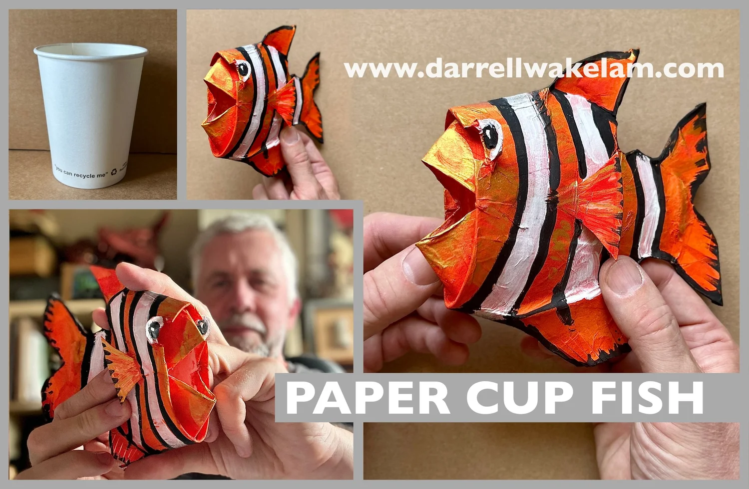 Paper Cup Fish — Darrell Wakelam