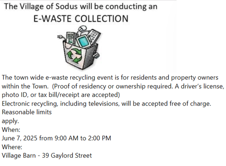 Calendar Events — Village of Sodus, NY