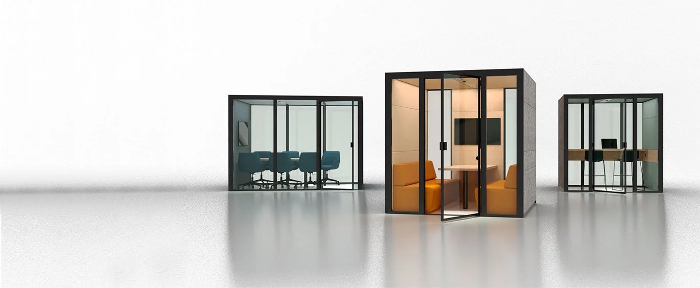 Collaboration Pods – Acoustic meeting pods with integrated tech for ...