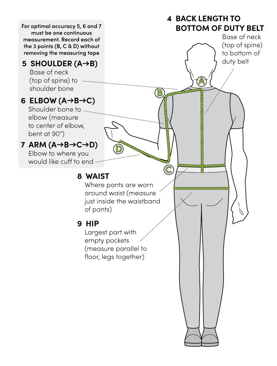 Upper Body Size Form — CSE WORKS™