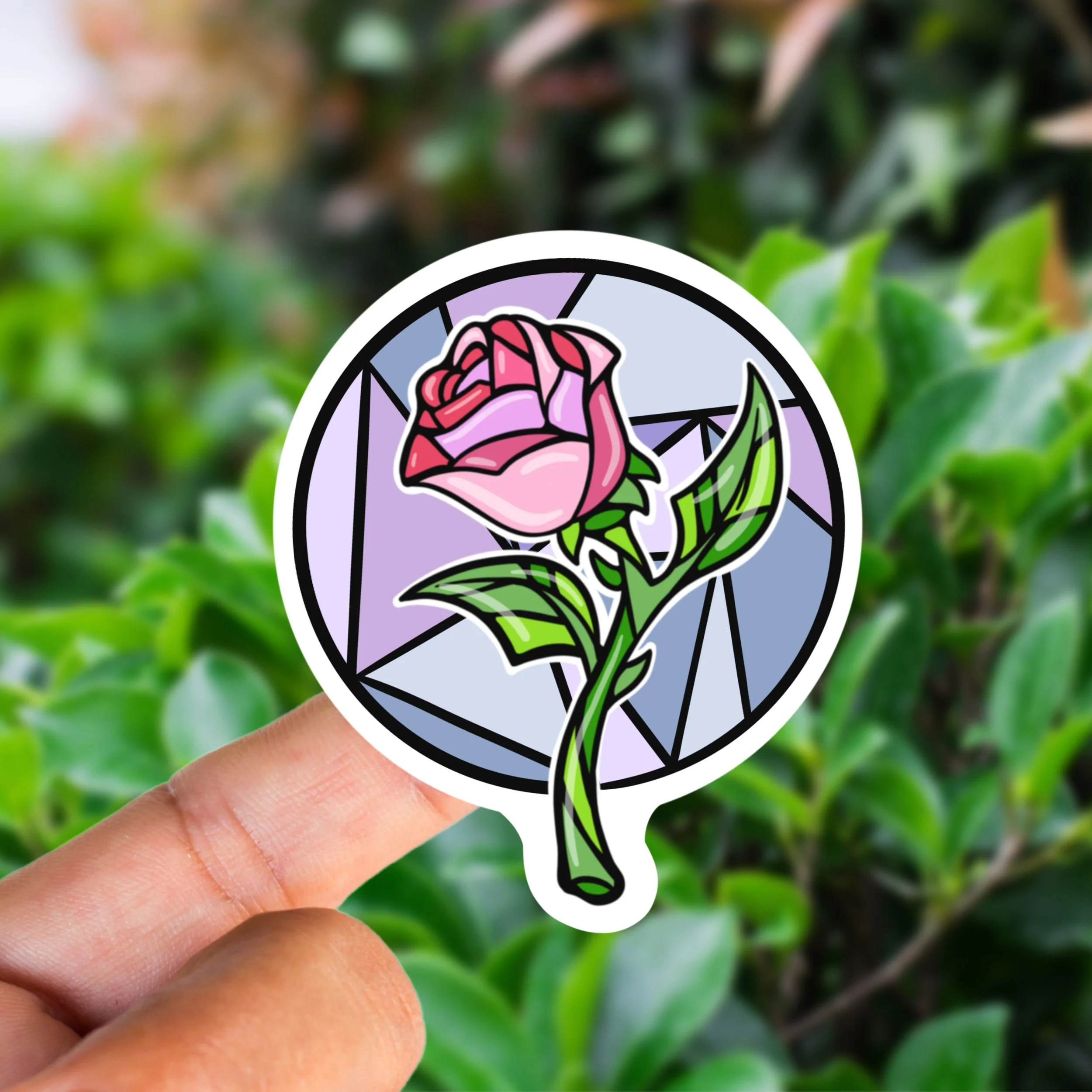 Stained Glass Rose Buds