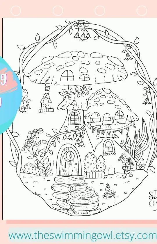 PUBLISHED! Whimsical Woodland Coloring Book — The Swimming Owl