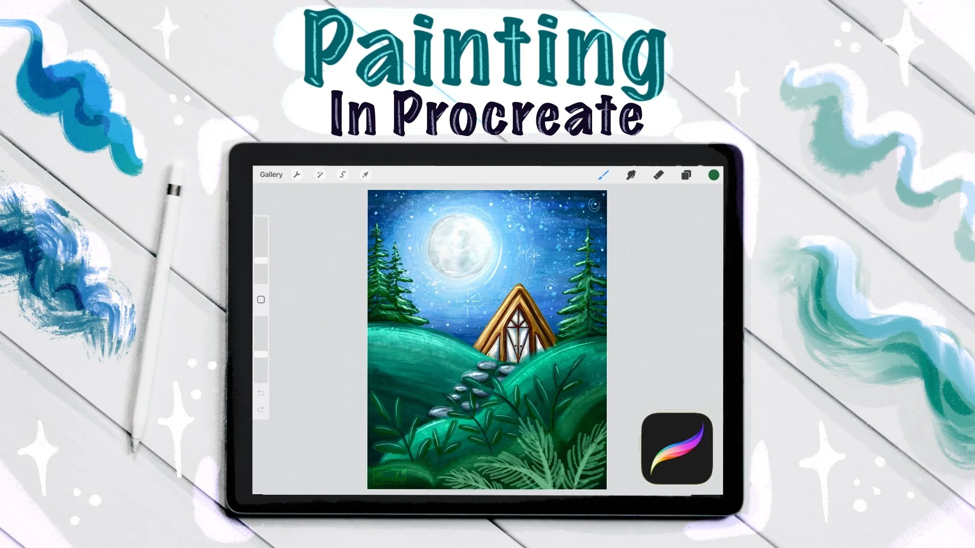 Learn to Paint in Procreate! — The Swimming Owl