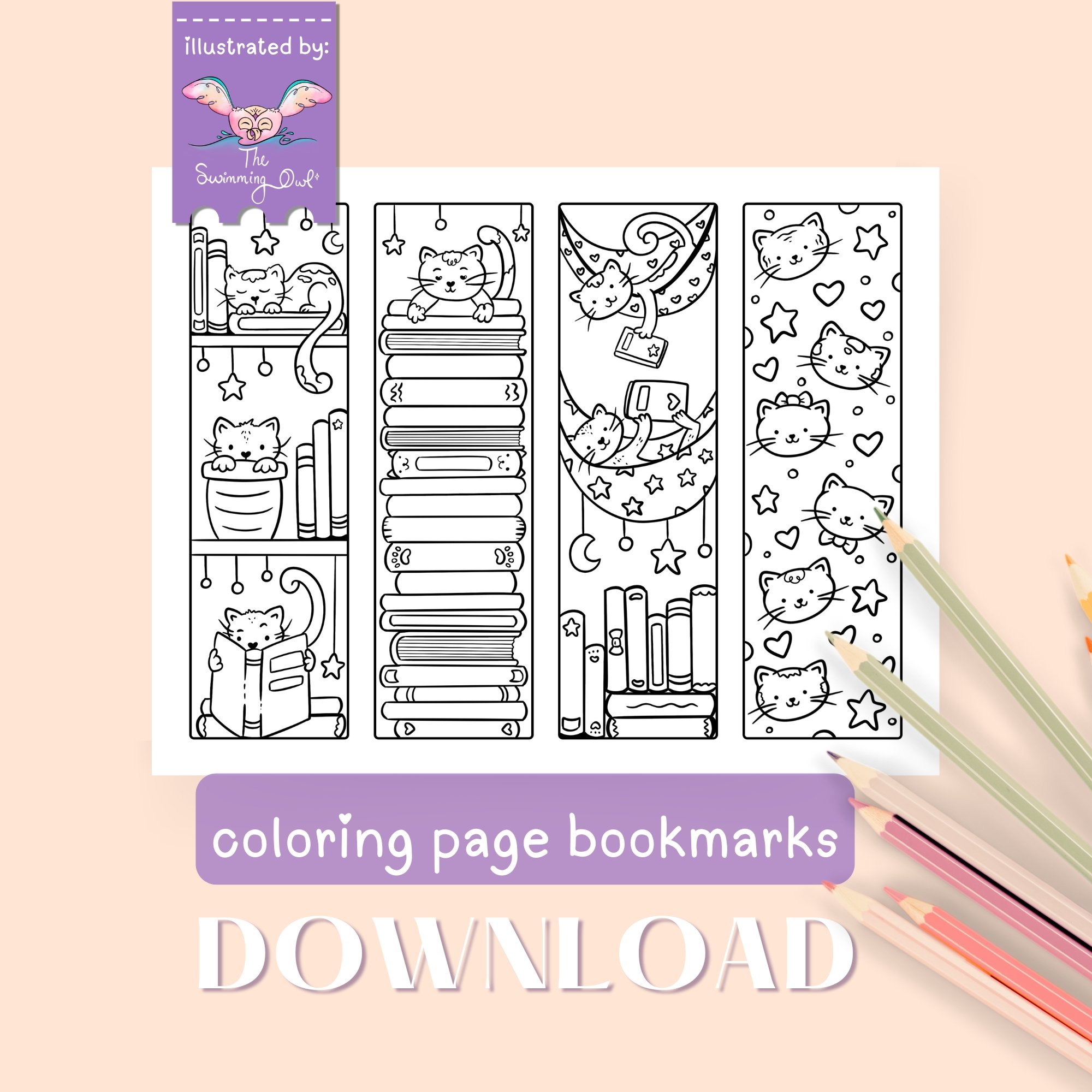 Mushroom Cottage Coloring Page — The Swimming Owl