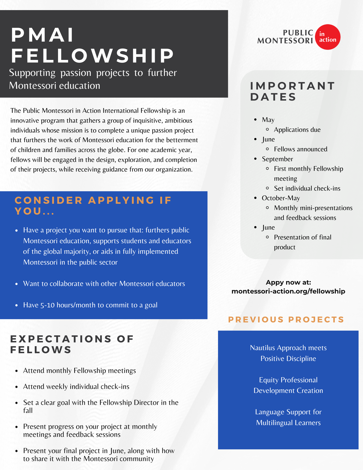 Fellowship — Public Montessori in Action International