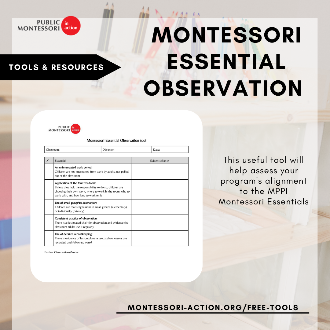 Free Tools — Public Montessori in Action International